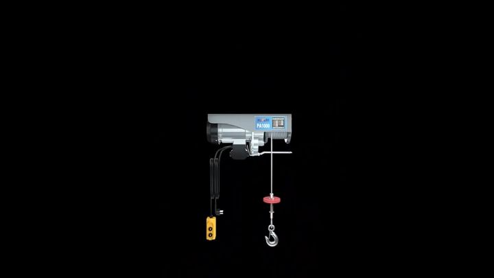 Hitools Electric Remote control Hoist 300KG 800KG Small crane wire rope ...