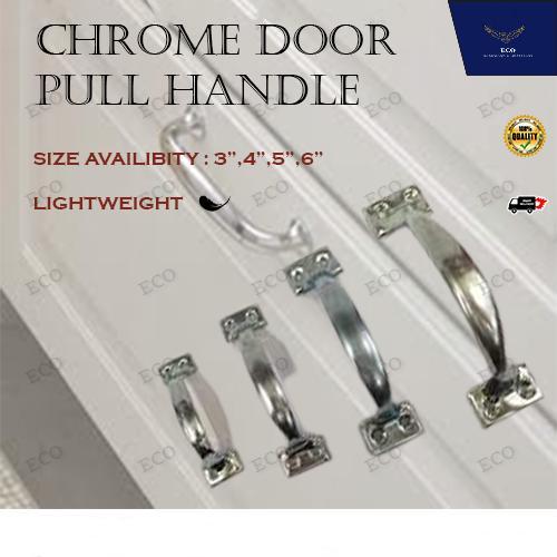 【Happyhome66】LION Chrome Plate Door Pull Handle / Pemegang Pintu ...