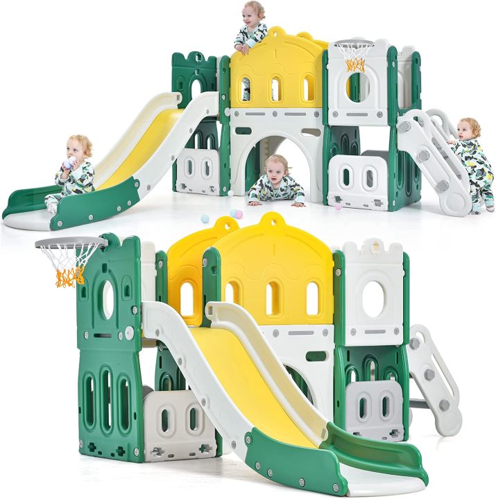 FLIPPED Toddler Hide and Seek Climber Slide for Kids Activity Center ...