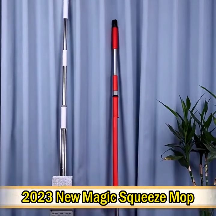 45cm Big Size Squeeze Mop With Bucket 360 Rotation Flat Mop Free Hand ...