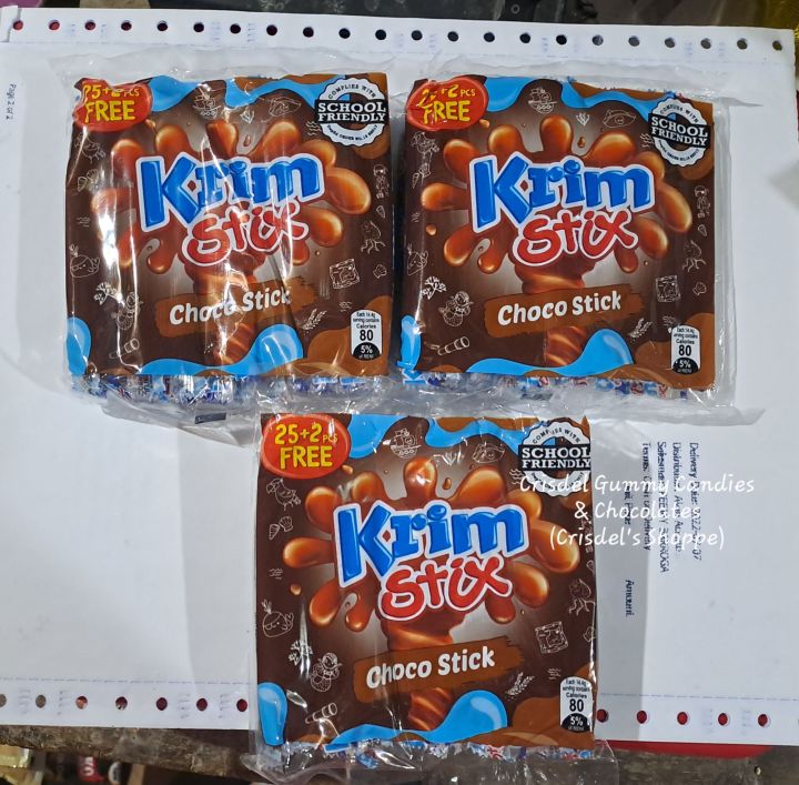 Krim Stix Milk Stick & Choco Stick 3 packs for 100.00 | Lazada PH