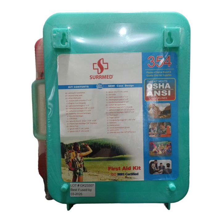 First Aid Kit 354 Pieces SURRMED | Lazada PH