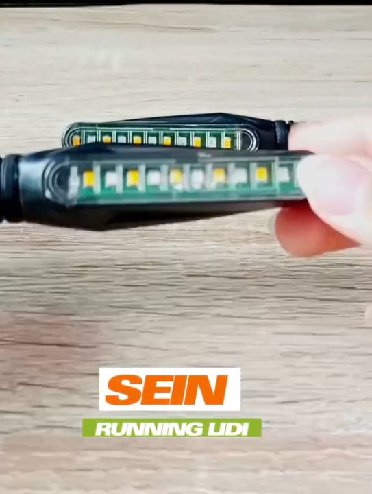 Sen Running Lampu Sein Running Lidi 2 Mode LED universal waterproof ...