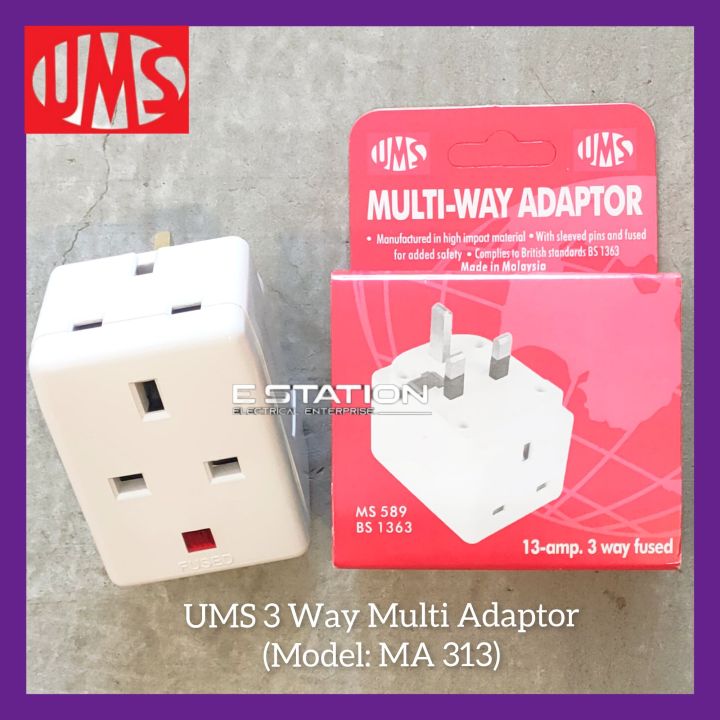 UMS 3 Way Multi Adaptor (MA 313) | Lazada