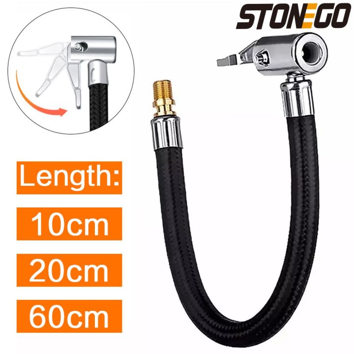 STONEGO Car Tire Inflator Hose Inflatable Air Pump Extension Tube ...
