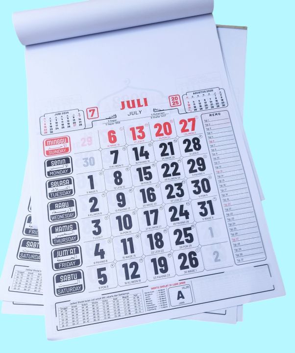 kalender kerja medium tahun 2025 kertas daur ulang | Lazada Indonesia
