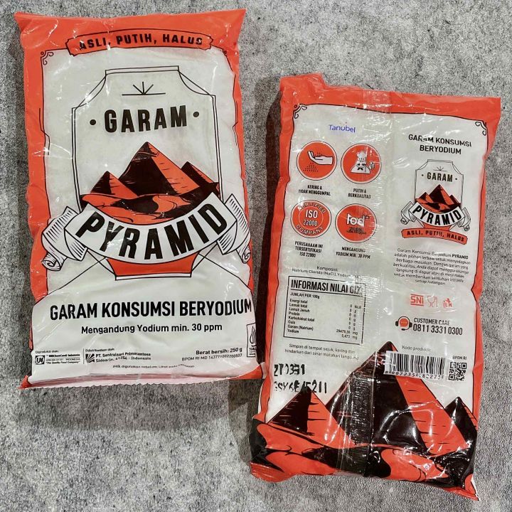 GARAM PREMIUM BERYODIUM PYRAMID 250G | Lazada Indonesia