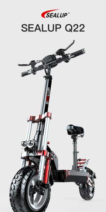 scooter sealup Q22 1000W 48v 21 Ah skuter listrik dewasa | Lazada Indonesia