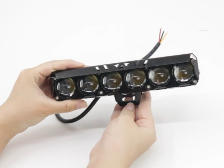 1Pair V8 Car Grille Light Dual Color 80W Mini Driving Light Hi/Lo Beam ...