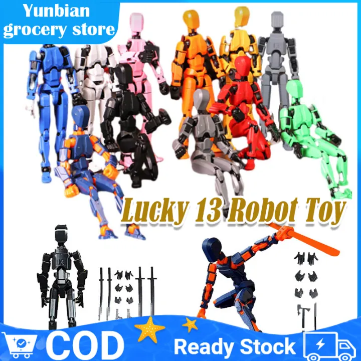 Lucky 13 Doll 3d Printed Multi-jointed Robot Model Decompression ...
