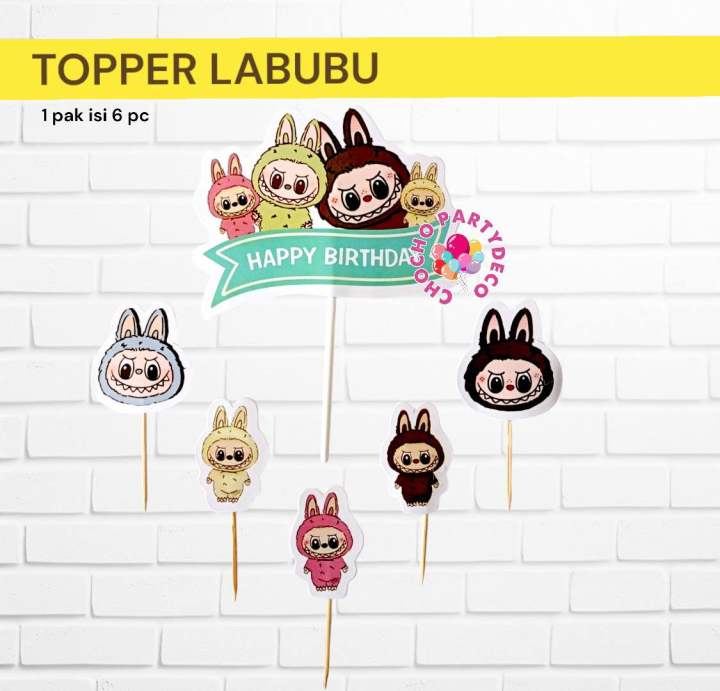 Topper LABUBU / Topper Kue Labubu | Lazada Indonesia