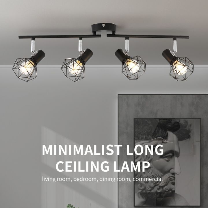 Adjustable Angle Ceiling Light Bedroom E27 Living Room Multi-Lamp ...