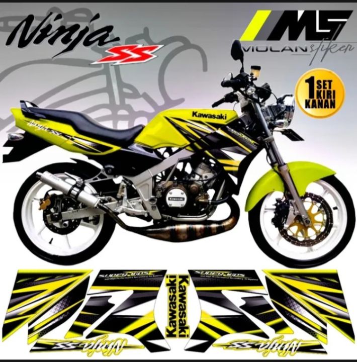 Decal Sticker Striping Variasi Motif Ori Ninja SS 150 2013 Merah ...
