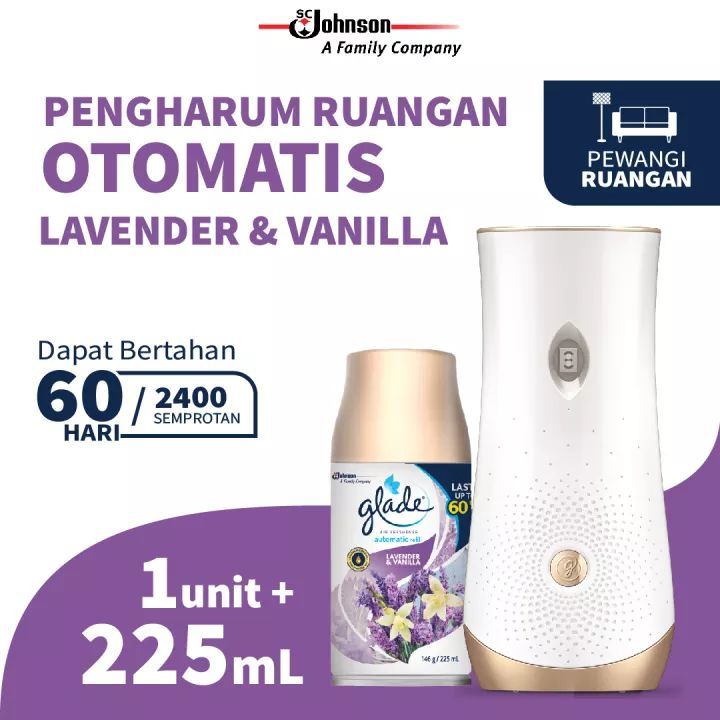 Glade Matic Device + Refill - Lavender 146gr / 225mL | Lazada Indonesia