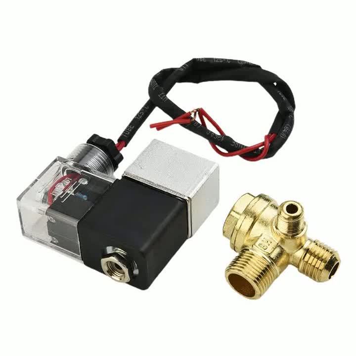 Solenoid Valve 3o Uni Directional Bleed Valve 2 Way Normally Closed ...