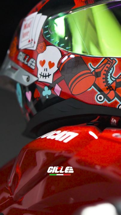 Gille 883 DC Falcon Solid helmet motorcycle full face helmet for motorcycle original dual visor ...