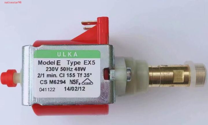 ULKA ปั๊มแม่เหล็กไฟฟ้า EX5 EP5 เครื่องชงกาแฟปั๊มน้ํา 48W ทองแดงโหมดขับรถสําหรับฮาร์ดแวร์และ ...