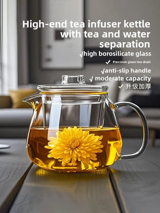 GIANXI | Thickened Heat-Resistant Glass Teapot 2025ml | Lazada PH