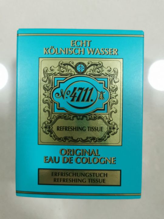 4711 กระดาษเย็น 10 ชิ้น Original Eau De Cologne Refreshing Tissue ผลิต ...