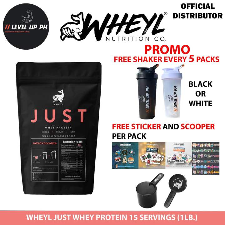 WHEYL JUST WHEY PROTEIN 15 Servings (1Lb.) FREE STICKER AND SCOOPER PER ...