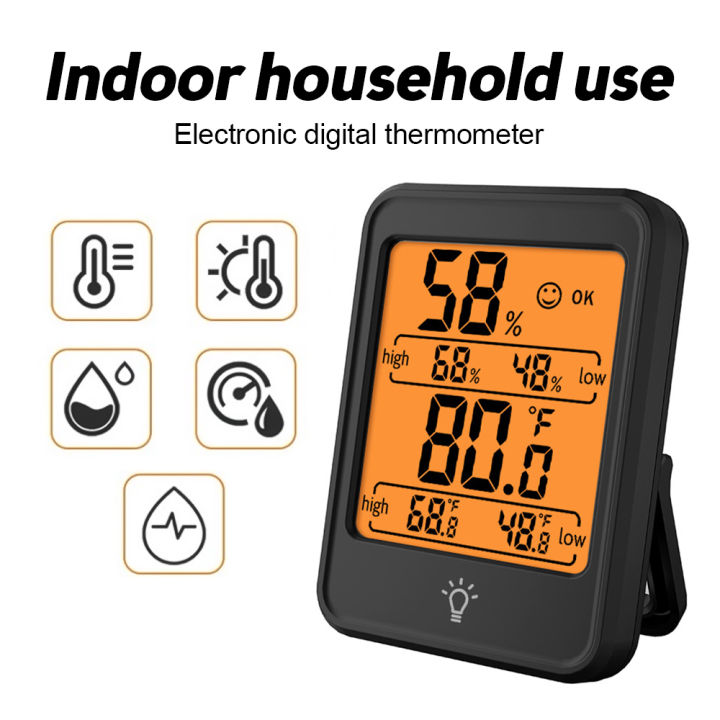Electronic Digital Temperature Humidity Meter Indoor Outdoor ...