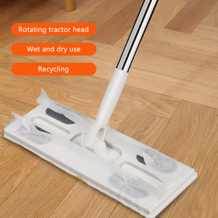 Greensindoor Electrostatic Dust Removal Mop Disposable Flat Mop Wet Dry ...