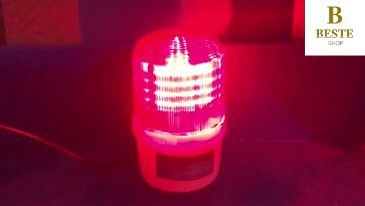 220V Mini Wired Flash Light Strobe Sound Siren Wireless Alarm Safety ...