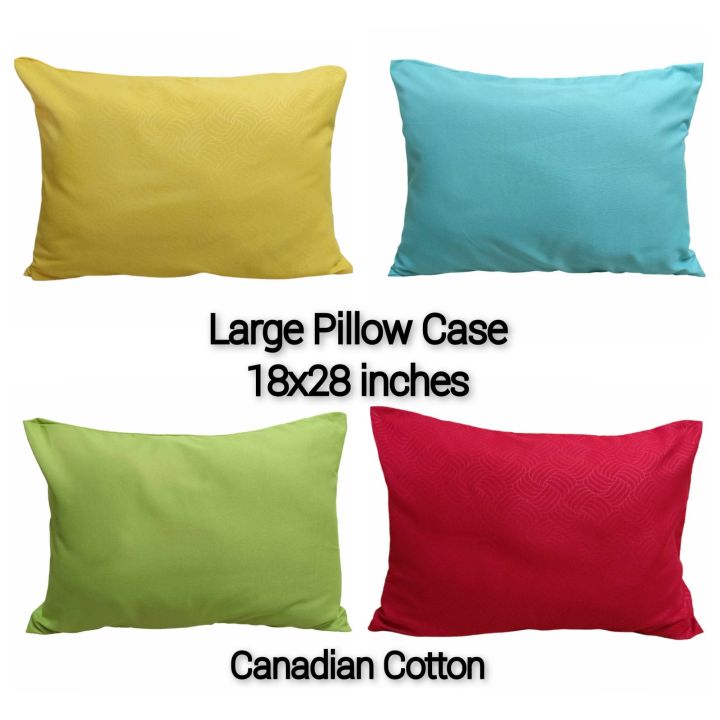 Plain Color Punda / Pillow Case LARGE 18x28 inches Pure Canadian Cotton ...