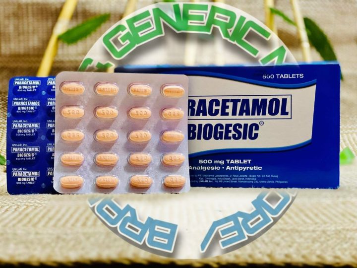 Biogesic 10 Tablet 500mg -For Pain Relief & Fever | Lazada PH