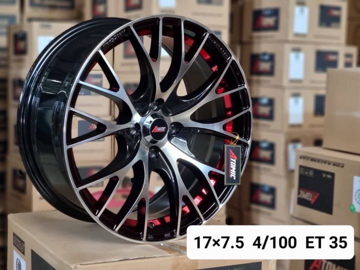 ล้อแม็กขอบ 17 กว้าง 7.5 ออฟ 35 สำหรับรถเก๋ง 4รู100 ราคา 4 วง | Lazada.co.th