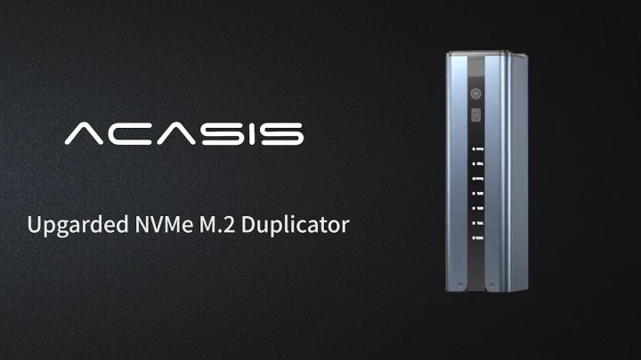 Acasis Dual NVMe M.2 SSD Enclosure 20Gbps Offline Cloner Dual Bay 8TB ...