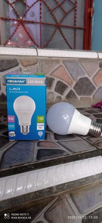 Lampu led MEGAMAN A BULD Daylight , GARANSI 2 TAHUN Lampu Bohlam WHITE ...