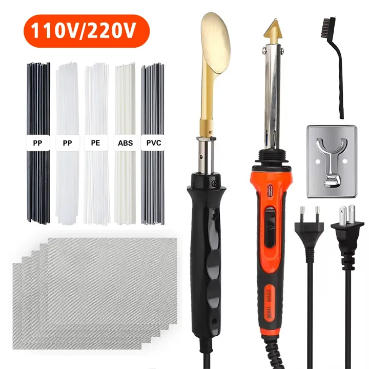 Plastic Welding Repair Car Bumper Repair Soldering Iron Kit Temperature ...