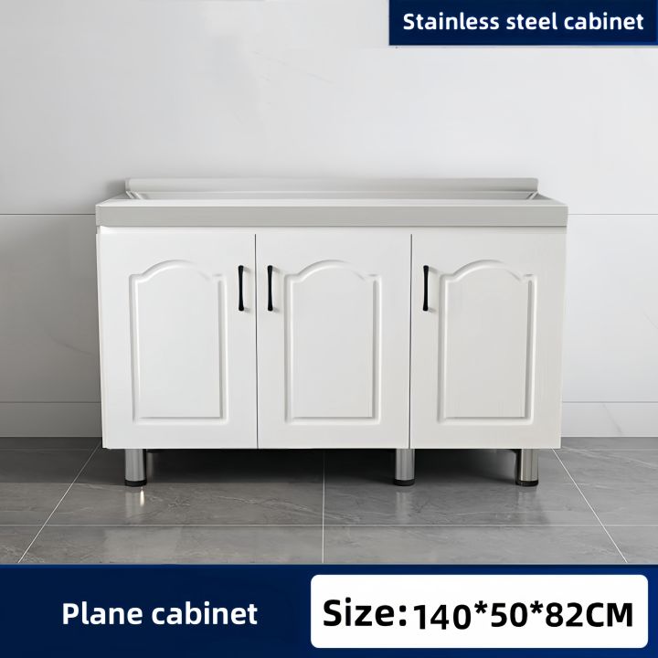 Kitchen Island Counter Table Modular Kitchen Cabinet Storage Stainless ...