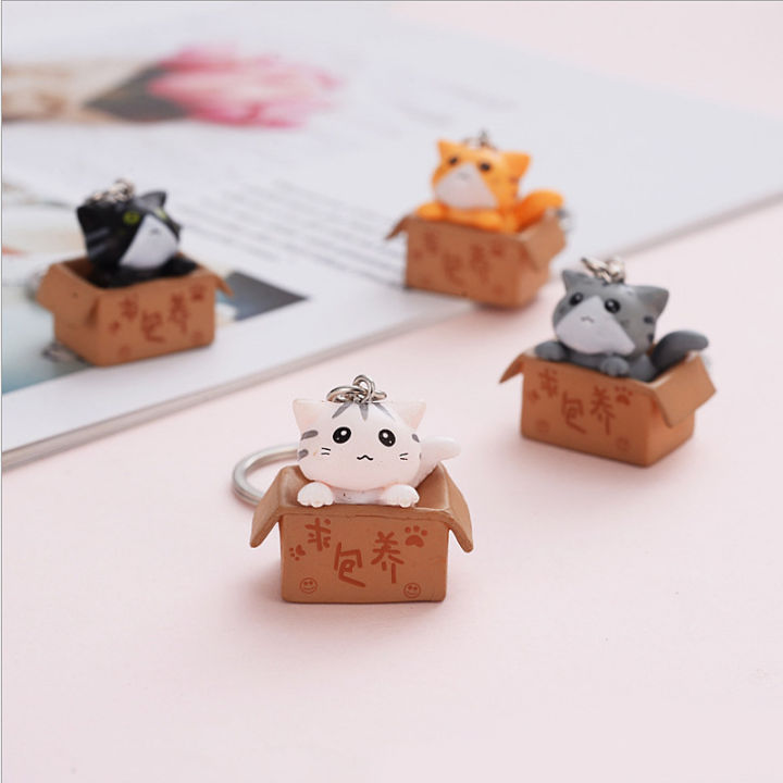 LS Gantungan Kunci Lucu Kucing Dalam Box / Anjing Dalam Keranjang ... LS Gantungan Kunci Lucu Kucing Dalam Box / Anjing Dalam Keranjang ...