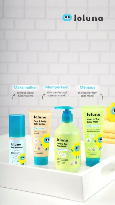LOLUNA Baby Series - Head To Toe Wash - Lotion - Hair Lotion - Rash ...