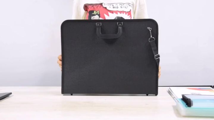 SEEKER A3 Portfolio Expanding Folder File Organiser Document Carry Case ...