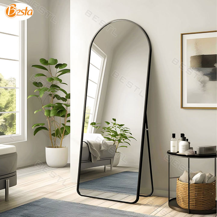 【Warranty】HD Full Body Mirror with Stand Whole Body Mirror Floor ...