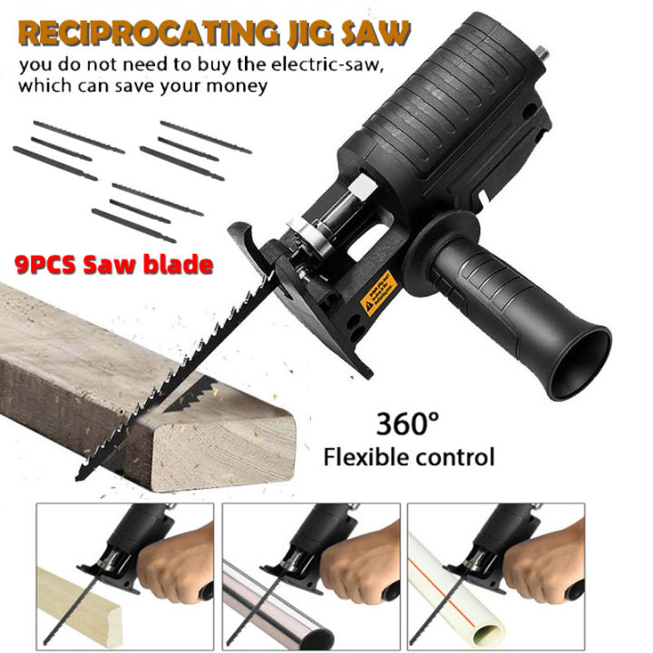 (Malaysia Stock) Electric Drill Jig Saws Connector Woodwork Cutting ...