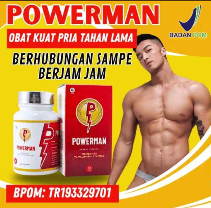 POWERMAN OBAT KUAT powerman kapsul penambah stamina suplemen kuat pria ...
