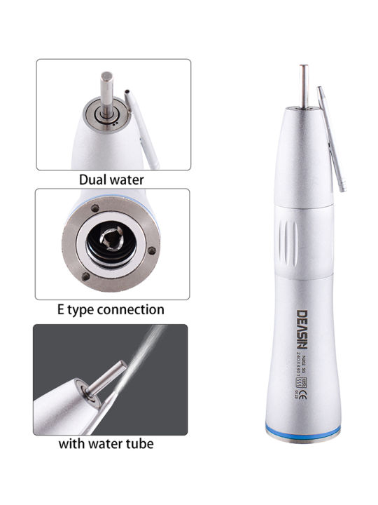 Dental Inner Water Spray Low Speed Straight Handpiece Ratio 1:1 for Lab ...