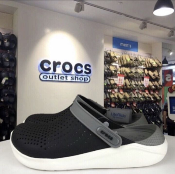 crocs sandal sepatu hitam putih 37-45 | Lazada Indonesia