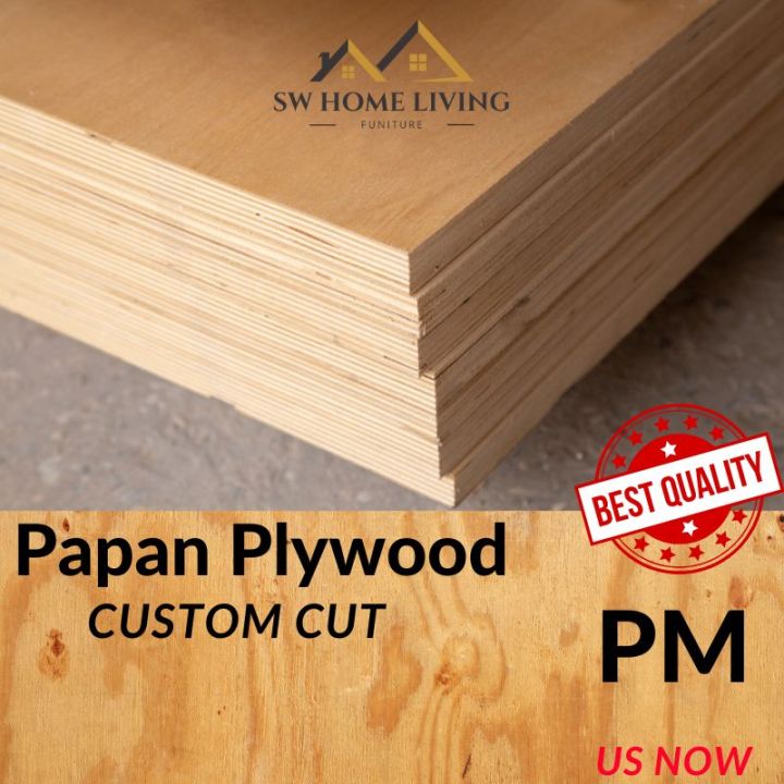 SW PLYWOOD PAPAN 3mm 5mm 9mm 12mm 15mm 18mm Custom Cut Size plywood ...