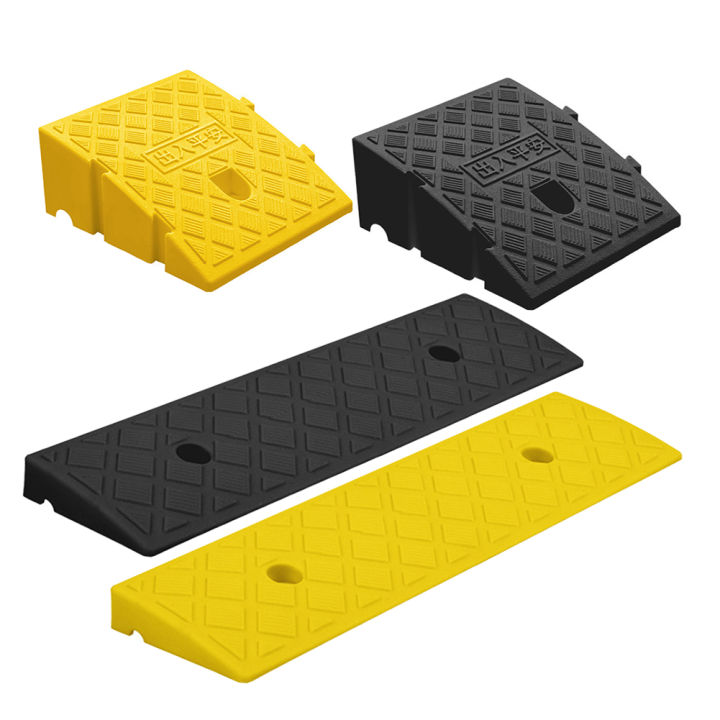 ล้อรถ Driveway RAMPS แบบพกพายาง Curb RAMPS Anti-SLIP เกณฑ์ RAMP สําหรับ ...