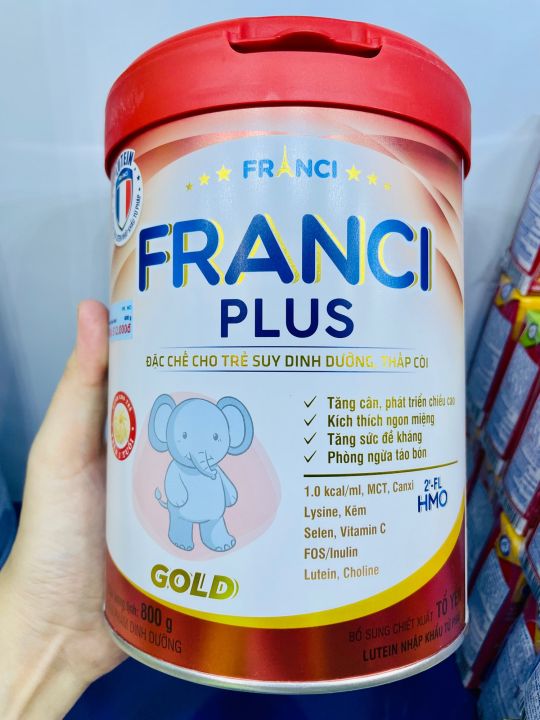 Sữa Bột Franci Plus cho trẻ suy dinh dưỡng, thấp còi (800g) | Lazada.vn