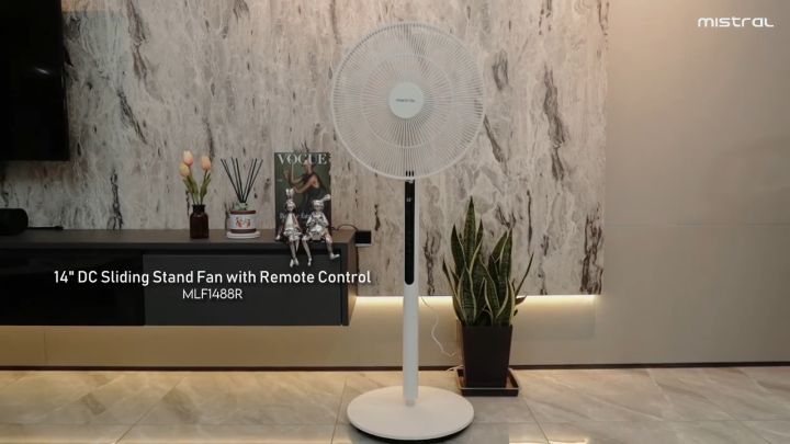 3-Pin Malaysia Set 14" High Velocity DC Stand Fan with Remote Control ...