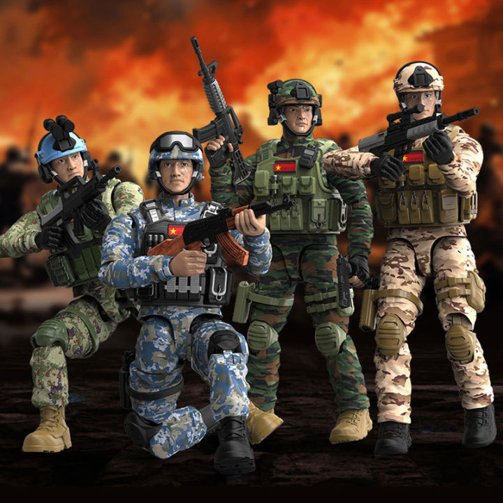 1/9 Scale Military Soldier Model Playset Special Forces Soldier Action ...