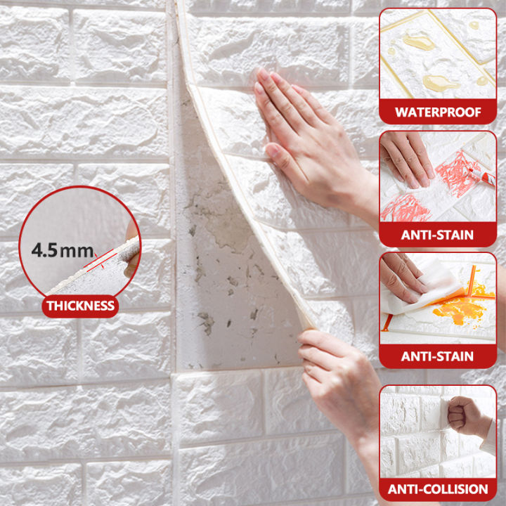 【Big sale】77*70cm 3D wallpaper design for wall paper sticker waterproof ...