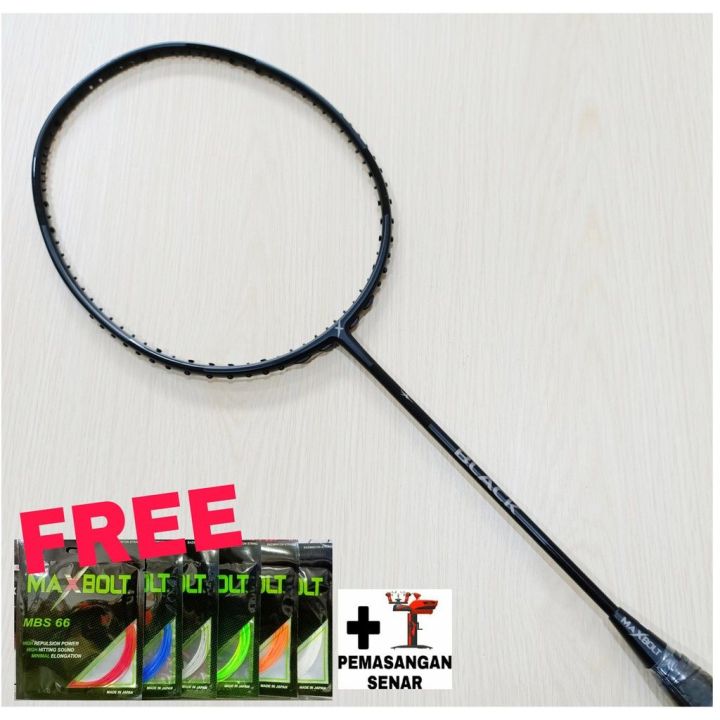 NEW Raket Badminton MAXBOLT BLACK ORIGINAL | Lazada Indonesia