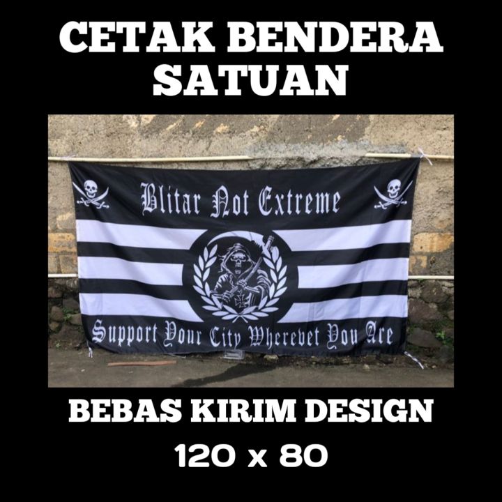 BENDERA PRINTING UKURAN 120 X 80 - CUSTOM BENDERA SATUAN - BENDERA ...